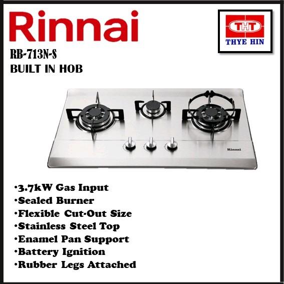 Rinnai built-in hob RB-713N-S - TikTok Shop Malaysia