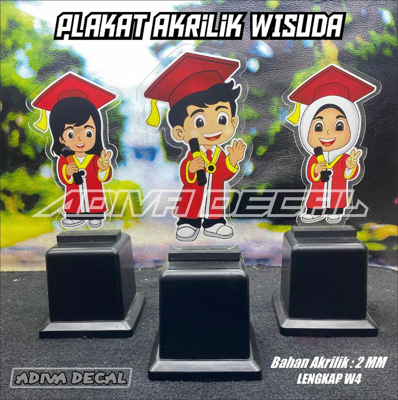 (2 MM) SOUVENIR WISUDA PLAKAT AKRILIK TK/PAUD model PL piala - Shop ...
