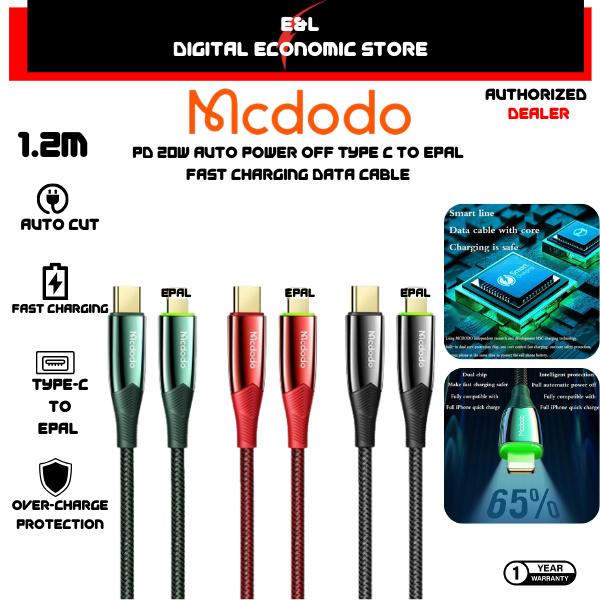 MCDODO CA 856 Auto Power Off Type C to Lightg PD Data Cable 20W ...