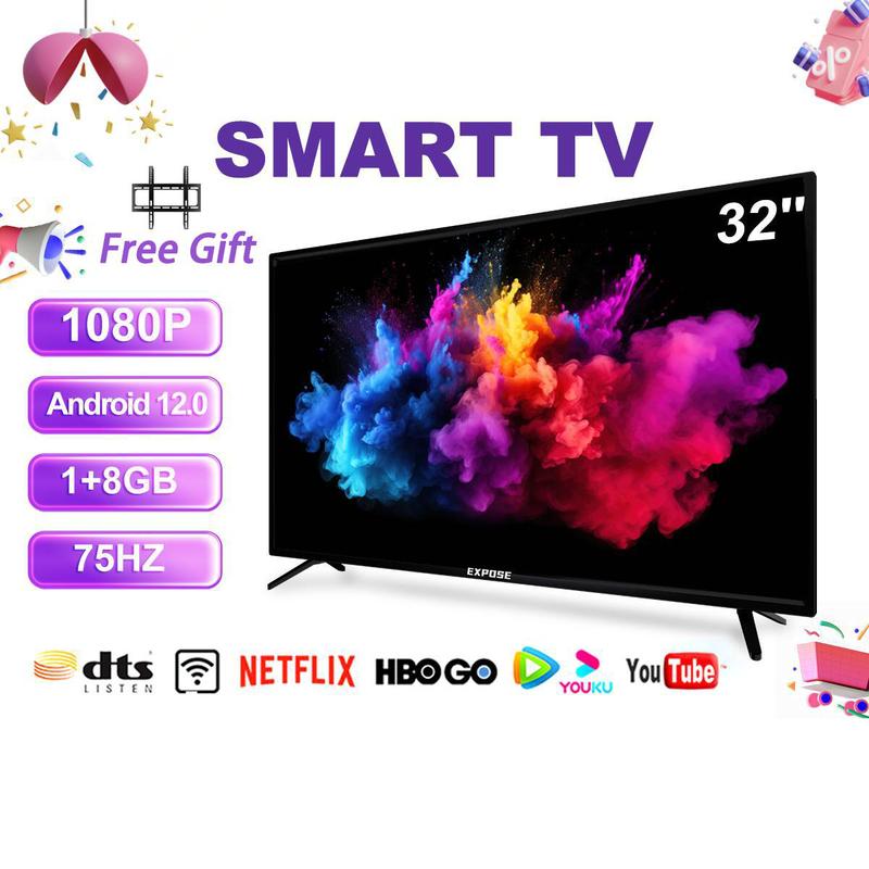 TV Pintar Televisyen LED 32 inci Android 12 Dengan WiFi/YouTube/MYTV ...