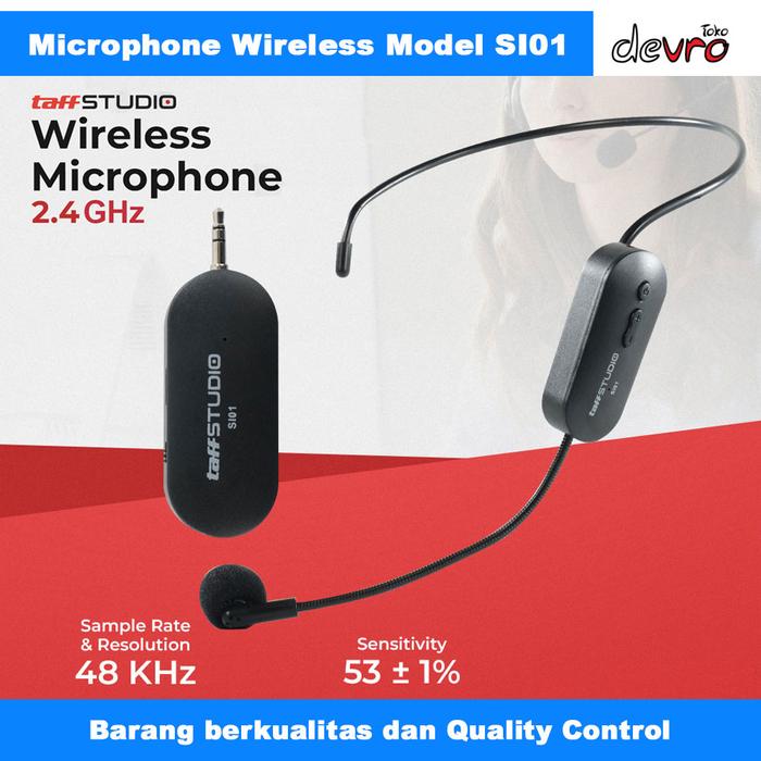 Jual Mikrofon Wireless Microphone 2.4GHz CS dgn Receiver Model Bando ...