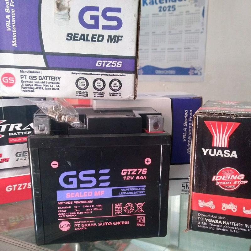 Accu/Aki Sepeda Motor dan Mobil berbagai merk GSI,BOLT,FEDERAL,GS,YUASA ...