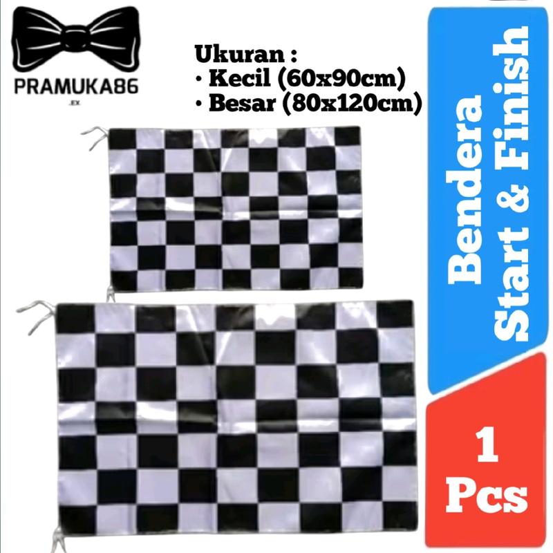 Bendera Start & Finish Ukuran Kecil & Besar / Bendera Start Finish ...