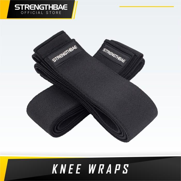 Promo Knee Wraps STRENGTHBAE Powerlifting Knee Wrap Lutut Equipped ...