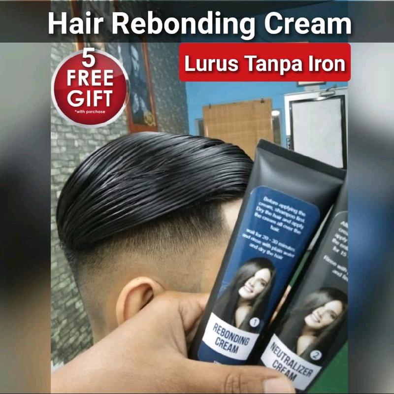 Hair Rebonding Cream Rambut Lurus Tanpa Iron - TikTok Shop Malaysia