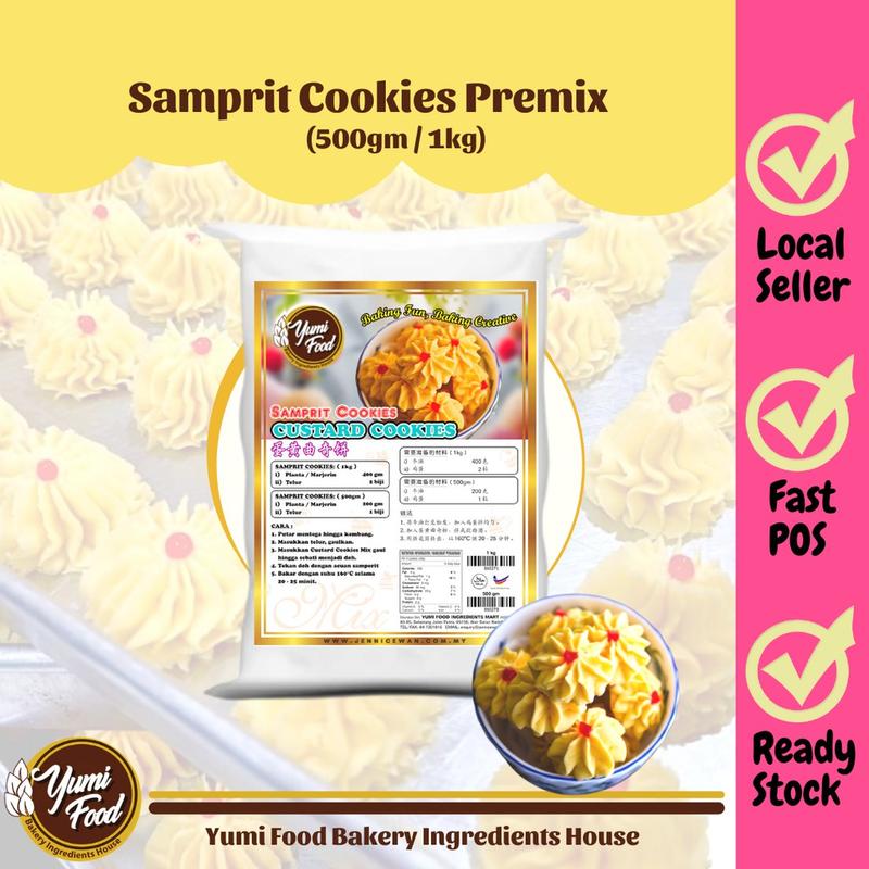 [READY STOCK] Custard Cookies Premix / Tepung Samprit Cookie - TikTok Shop Malaysia