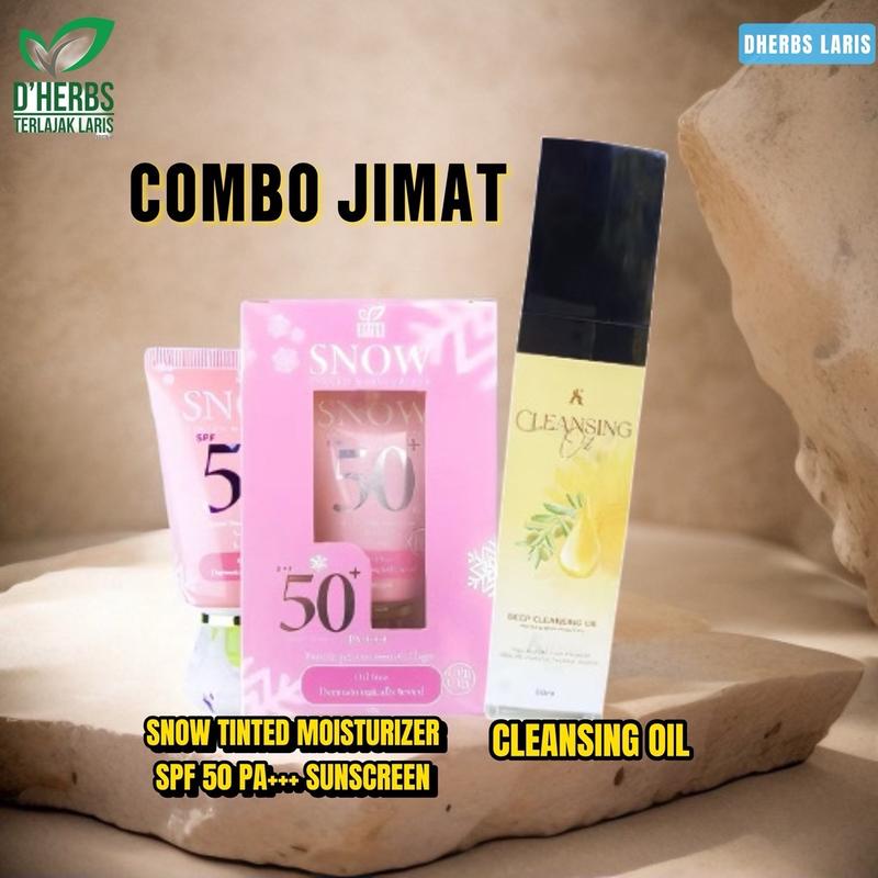 DHERBS- COMBO JIMAT (SNOW TINTED MOISTURIZER SUNSCREEN SPF 5 - TikTok ...
