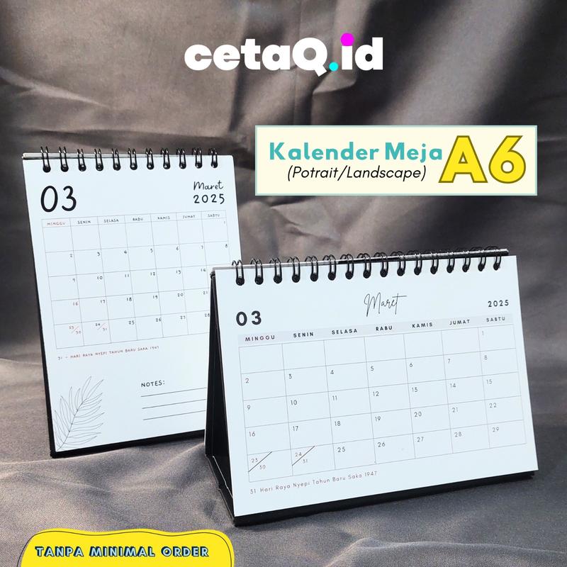 Cetak Kalender Meja Custom A6 | Print Kalender Duduk Lapis Art - Shop ...
