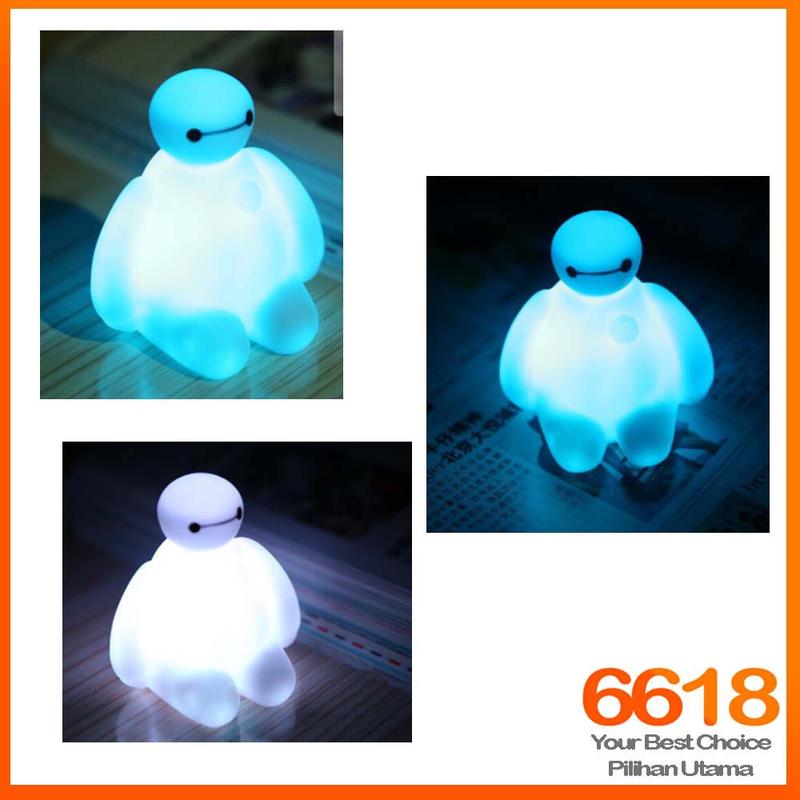 Lampu Meja Hiasan Cahaya Malam Perubahan Warna Big Hero 6 BayMax ...