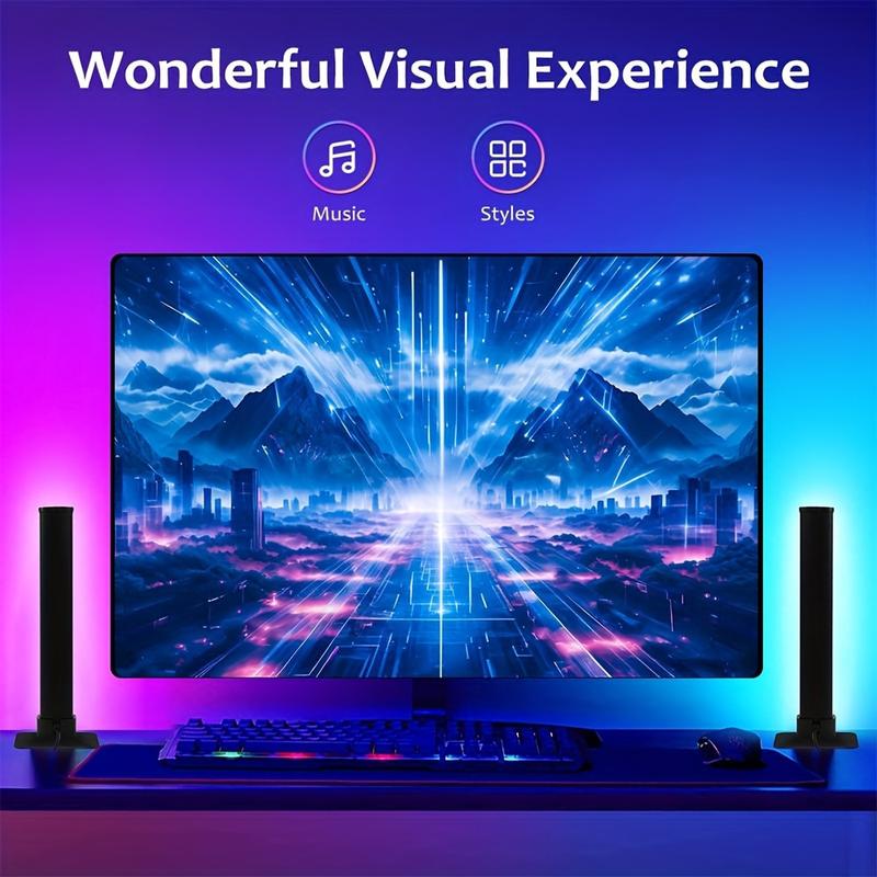RGB Smart LED Light Bars,USB Desktop Atmosphere Lights, Nigh - TikTok ...