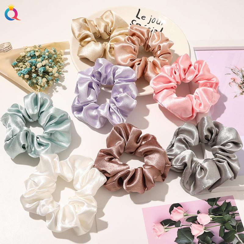 Girls Simple Large Intestine Scrunchie High Sense Scrunchie Tie Hair ...