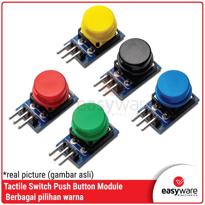 Jual Tactile switch push button module 12x12mm - Red - Kota Bandung ...