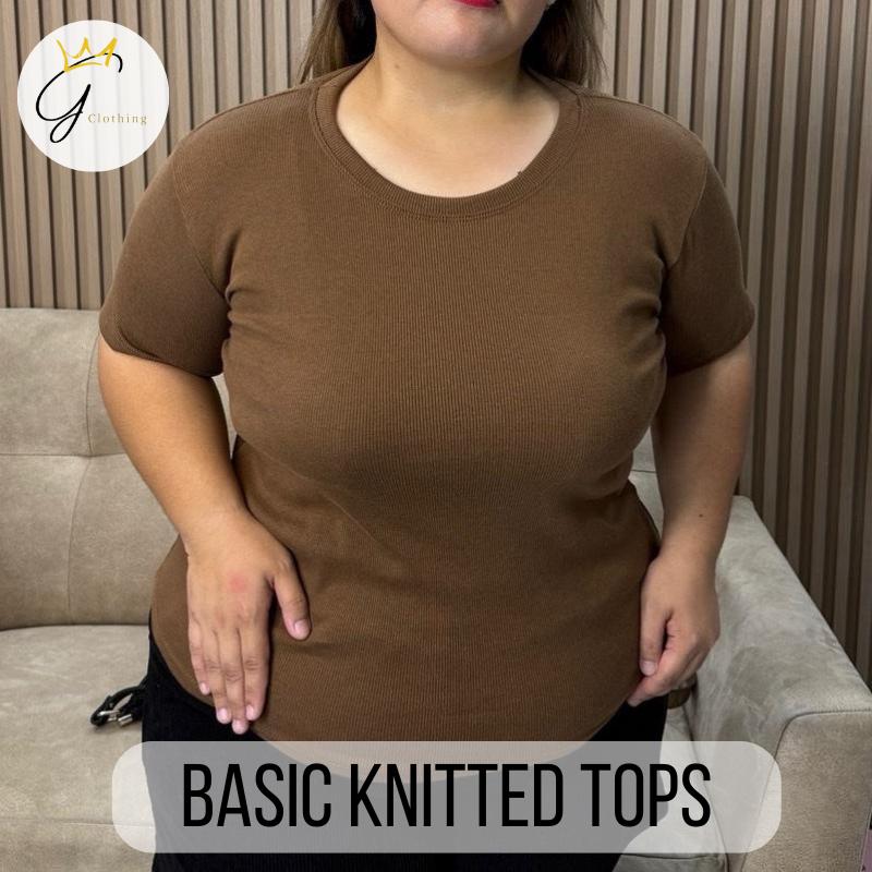 G’Clo Basic Round Neck Cotton Knitted (PLAIN AND PRINTED) Breathable - TikTok Shop Philippines