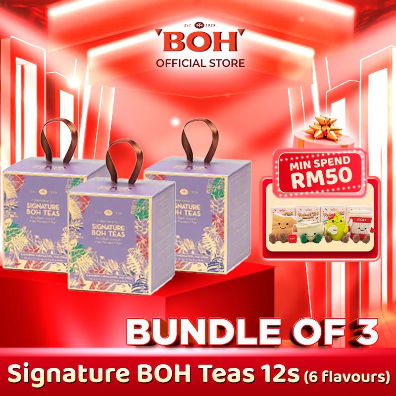 Signature BOH Teas 12s (6 flavours) Green Tea Black Tea / BOH Teh ...