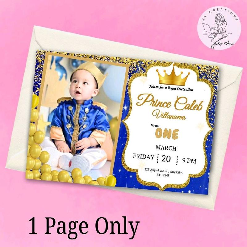 Prince Themed Invitation STRICTLY NO CANCELLATION FREE LAYOU - TikTok ...