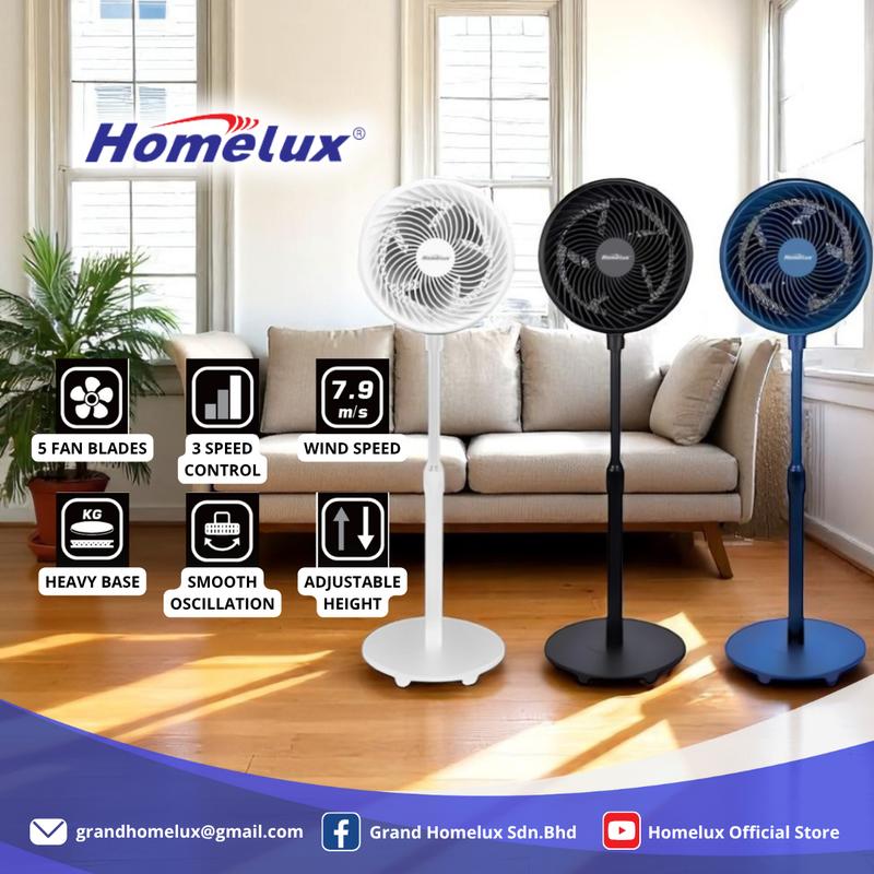 [SIRIM] HOMELUX POWERFUL 2 IN 1 8" ADJUSTABLE STAND FAN/TABL - TikTok ...