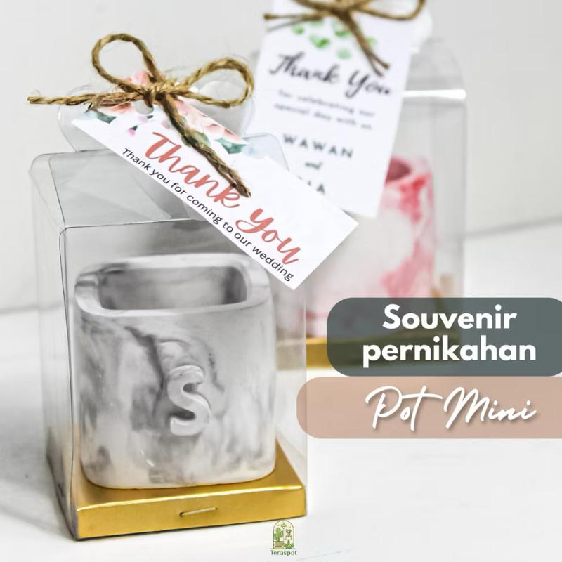 Souvenir Pot Mini / Wadah Serbaguna Pernikahan, Birthday, Graduation ...