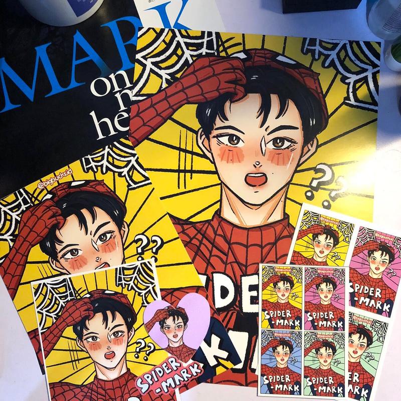 Spider-Mark Art Print by bigbucks.id - Shop | Tokopedia