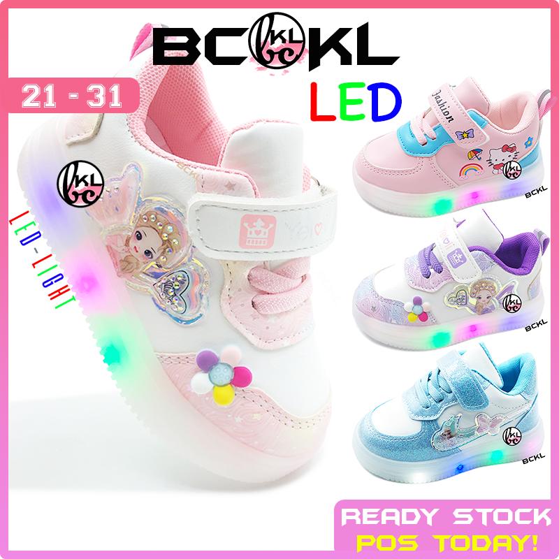 BCKL 】Baby & Kids LED Frozen Tick Sport Shoes | Trendy Princess ...