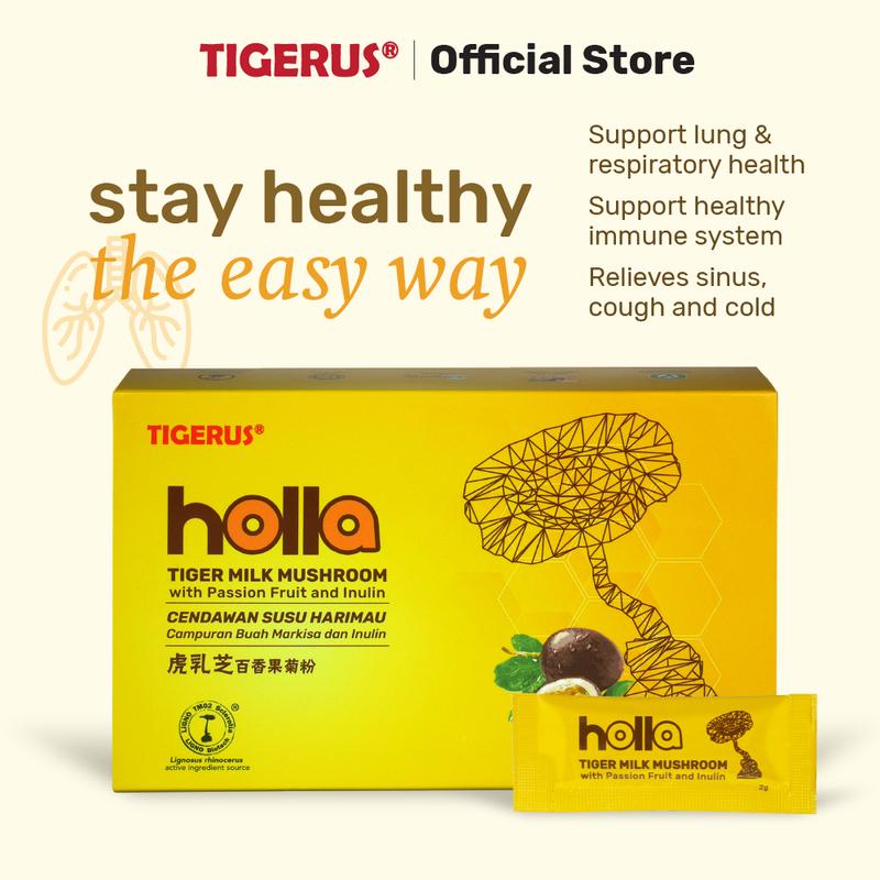 [TIGERUS OFFICIAL] Holla Tiger Milk Mushroom with Passion Fruit ...