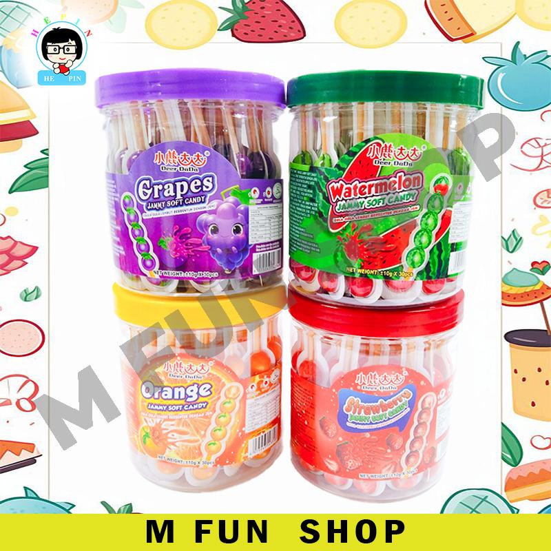 Deer DaDa 30Pcs Jammy Soft Candy Grape / Watermelon / Orange - TikTok ...