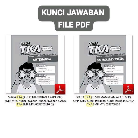 Buku Siaga ujian TKA ,TKA tes kemampuan akademik SMP / MTS 2005 2025/ ...