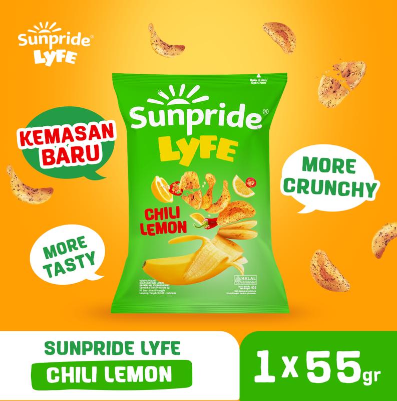 Sunpride Lyfe Chili Lemon 55 gr - Cavendish Banana Chips - Shop | Tokopedia