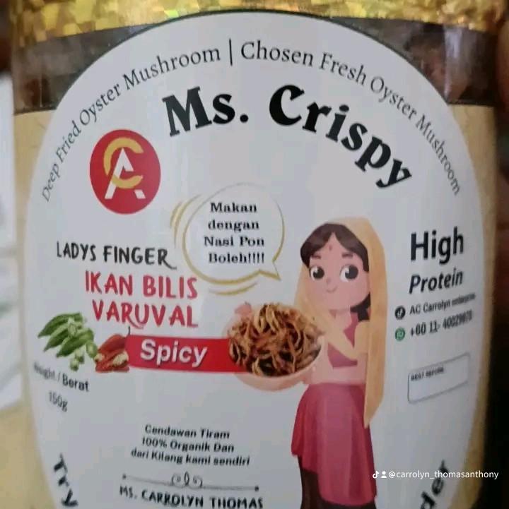 Ms Crispy Ladys Finger Ikanbilis Varuval Spicy - TikTok Shop Malaysia