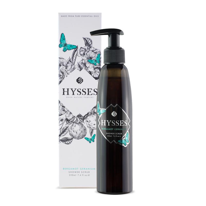 HYSSES Shower Scrub, Bergamot Geranium 220ML - TikTok Shop Singapore