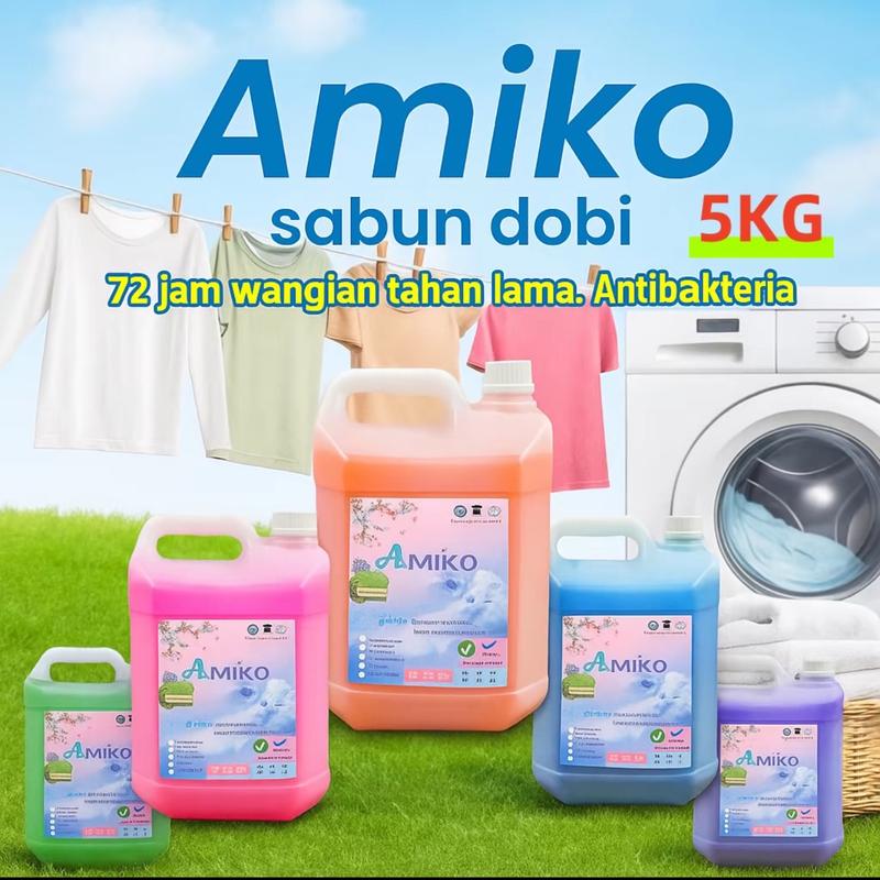 Amiko Detergent Super Bloosom Pink Active 5kg Cairan Pencuci - TikTok ...