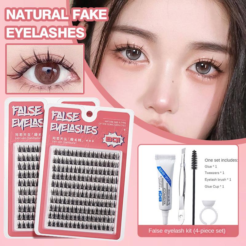 Bqi Fairy Gemini False Eyelashes Natural Simulation Single Cluster ...