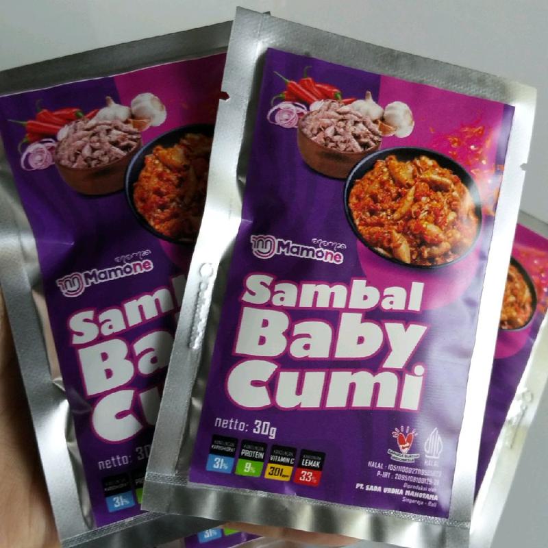 Mamone Sambal Baby Cumi Shacet Mamone 30g Halal Dengan Protein Vitamin ...