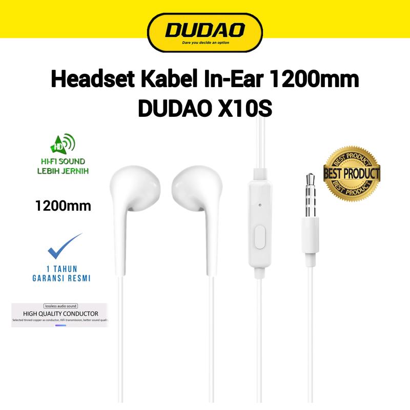 DUDAO Headset X10S Jack 3.5mm - In-Ear Wired Earphone Headse - Shop ...