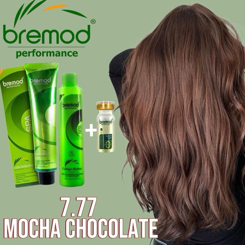 [3in1 SET ] Set 7.77 Mocha Chocolate Bremod Long lasting Hai - TikTok ...