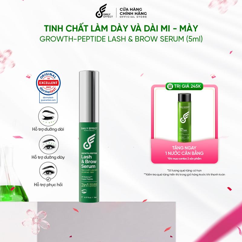 [Tinh Chất Làm Dày Và Dài Mi - Mày] DAILY EFFECT Growth Peptide ...