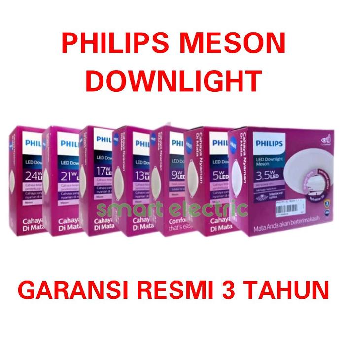 Jual Philips Meson Downlight 3.5W 5W 9W 13W 17W 21W 24 Watt Lampu ...