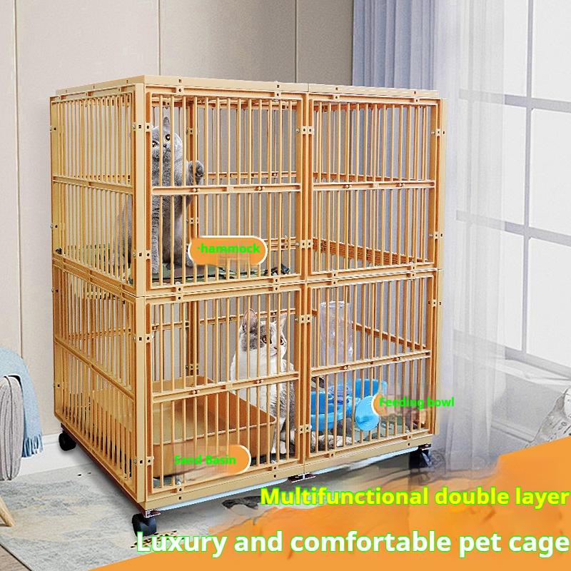 Cat Cage Home Big Space Study Board DIY Foldable Pet Cage Bird - TikTok ...