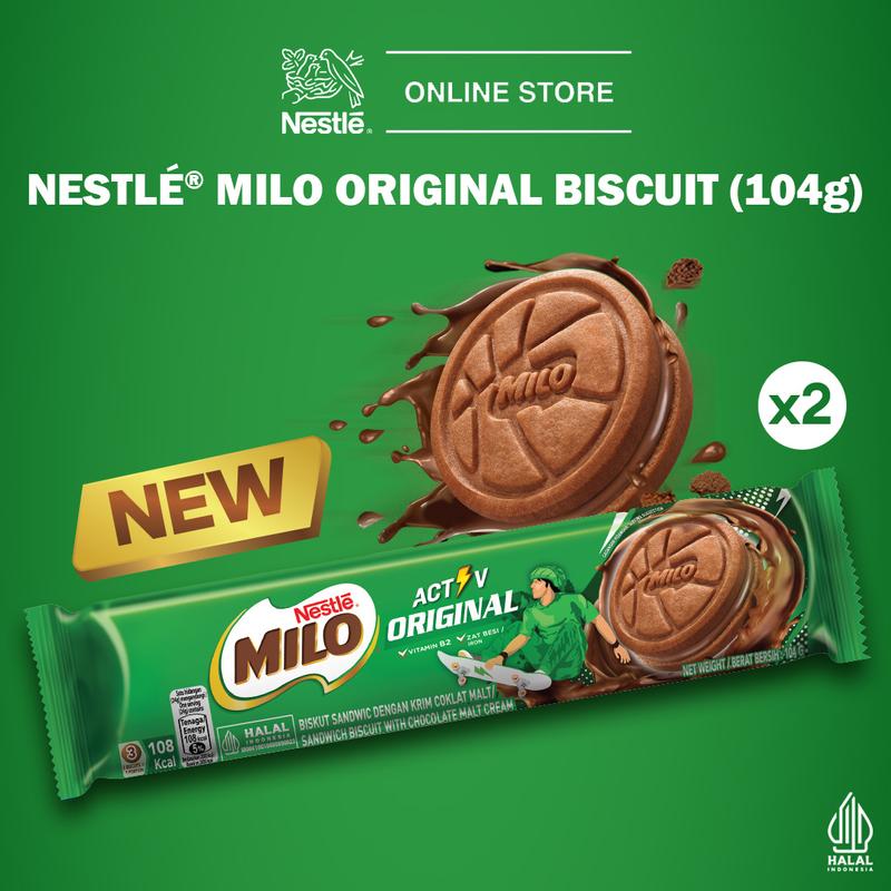 NESTLE MILO Original Biscuit (104g) Bundle of 2 pack - TikTok Shop Malaysia