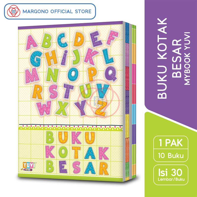 My Book Yuvi Buku Kotak Besar 30 Lembar - 10 Buku tulis Sekolah - Shop ...