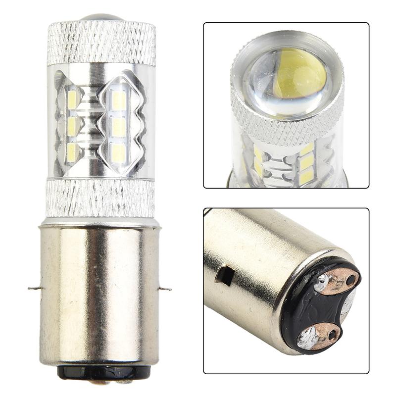 Lampu Depan LED, 12V BA20D H6, 80W, Mentol DRL, Sesuai untuk - TikTok ...