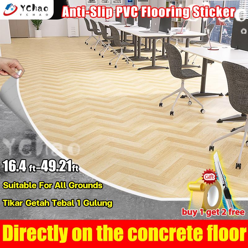 【hot】tikar getah tebal 1 gulung PVC Vinyl Floor Give away knives ...
