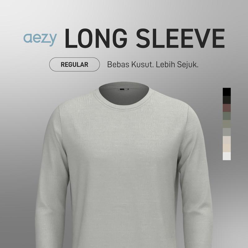 No Void Minds AEZY Long Sleeve Regular Fit Core T-Shirt | Oatmeal ...
