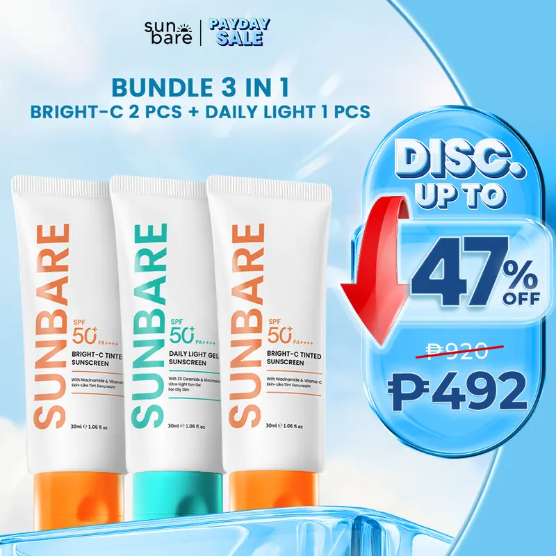 SUNBARE Daily Light Gel Sunscreen SPF 50 PA++++ Cream Sunblock - TikTok ...