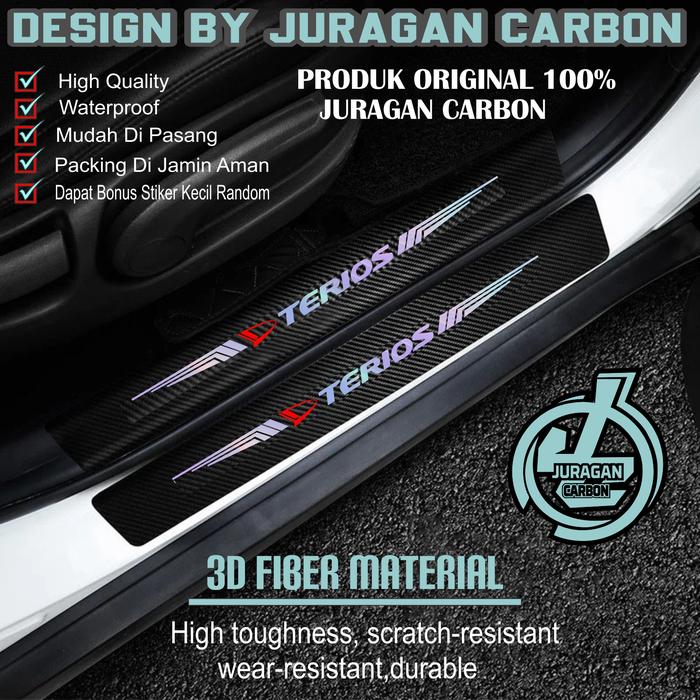 Promo 9 pcs Stiker Door Sill Plate Guard Pelindung Pijakan Pintu bagasi ...