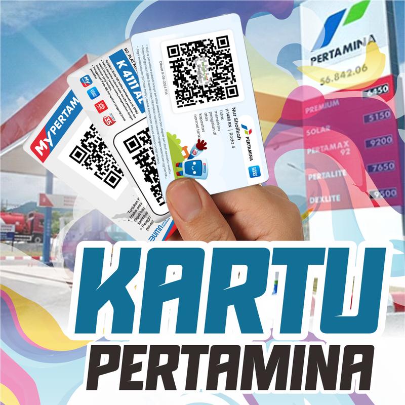 Cetak Kartu Barcode My Pertamina Bahan PVC Tebal Cetak Dua Sisi - Shop ...