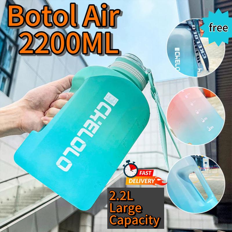 Air Botol sukan 1.6L/2.2L frosted Gradient Travel Water Bottle - TikTok ...