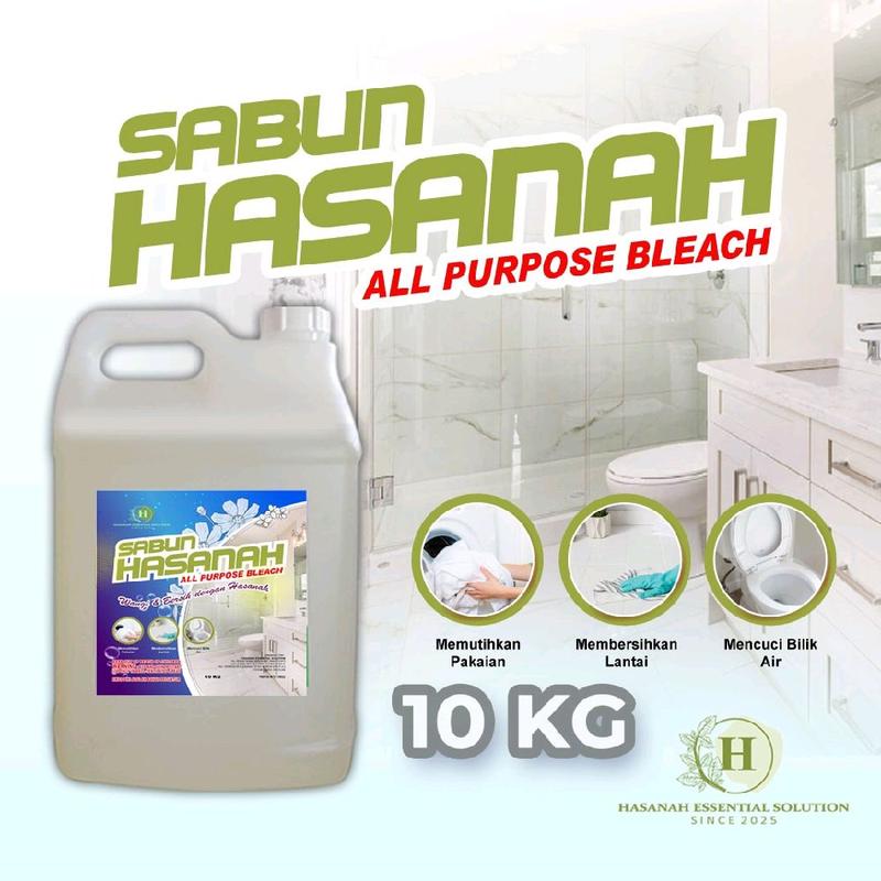 10kg All Purpose Bleach Sabun Hasanah - TikTok Shop Malaysia