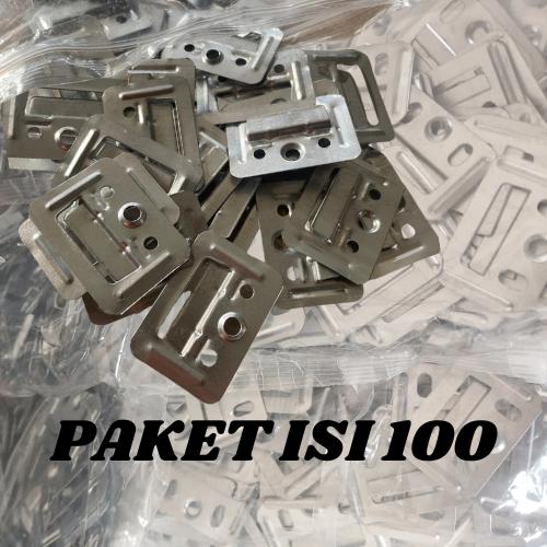 PAKET KLIP ISI 100 KLIP WALLPANEL PVC / KLIP BESI WALLPANE - Shop ...