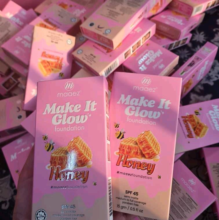 Foundation MAAEZ Make It Glow Ready SNOW/HONEY/CARAMEL - TikTok Shop ...