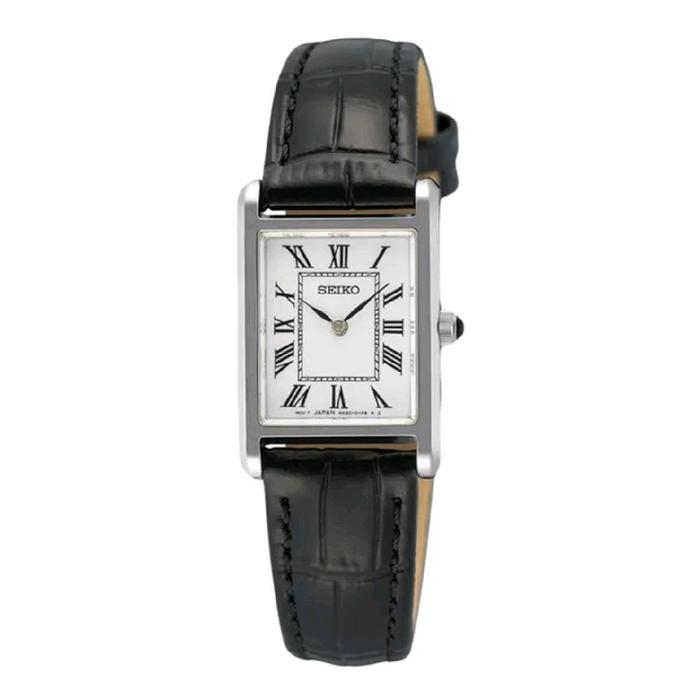 Jual Jam Tangan Wanita Seiko SWR107P1 Classic Tank Quartz Sapphire ...